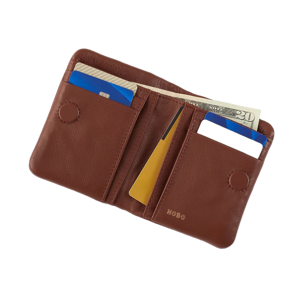 Lumen Mini Whipstitch Wallet - Cocoa Bean – Paper Trail Rhinebeck