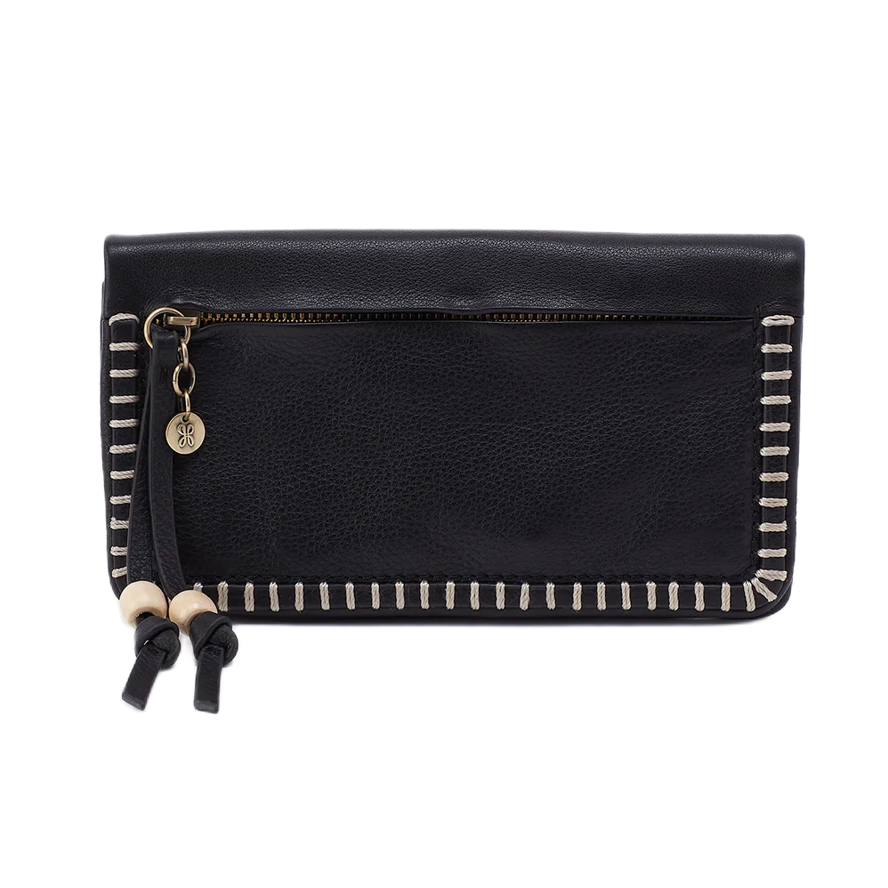 Lumen Continental Whipstitch Wallet - Black – Paper Trail Rhinebeck